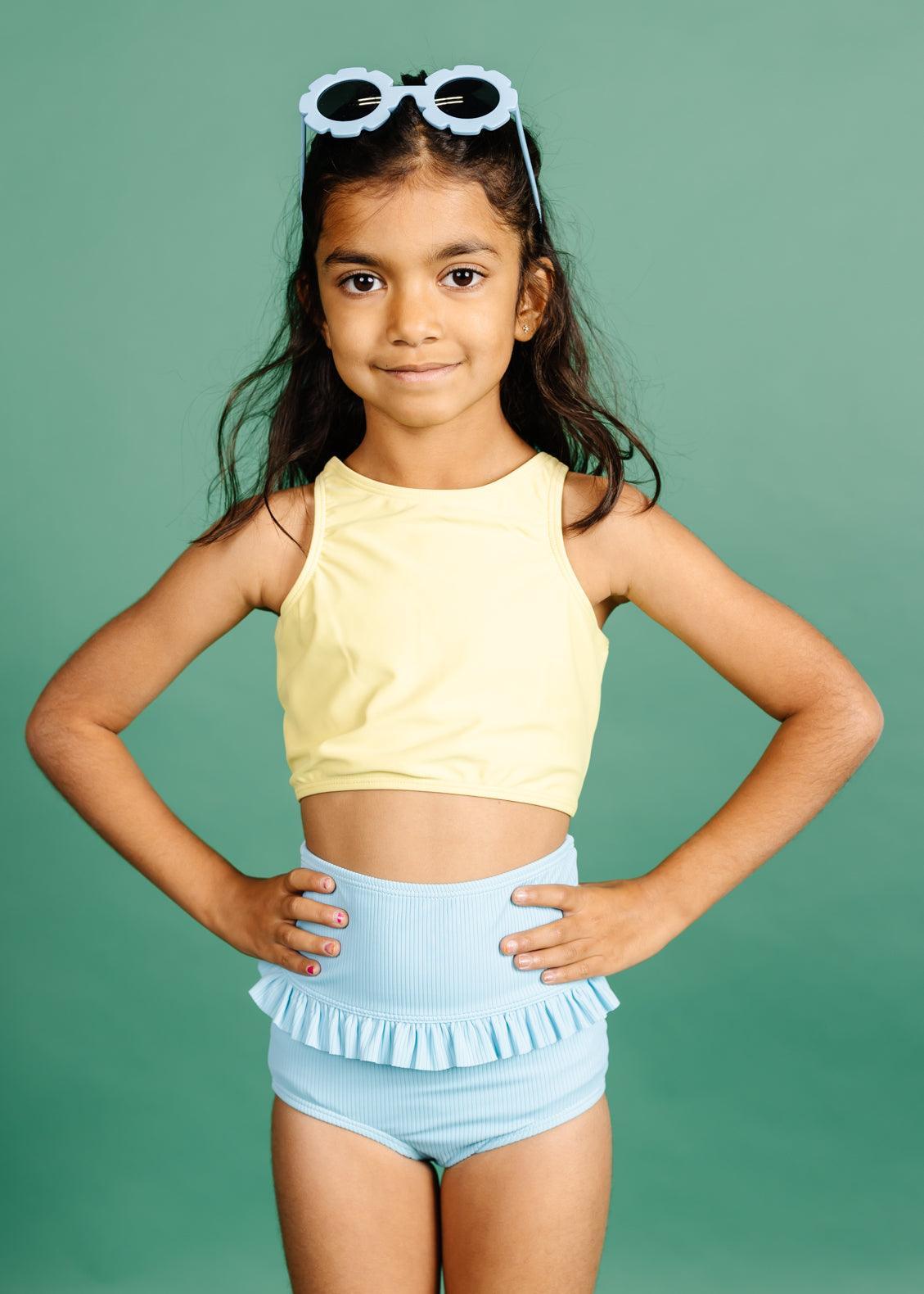 Girls Mid-Ruffle Bottoms | Kortni Jeane 🦄 | Mix n’ Match Swimsuits